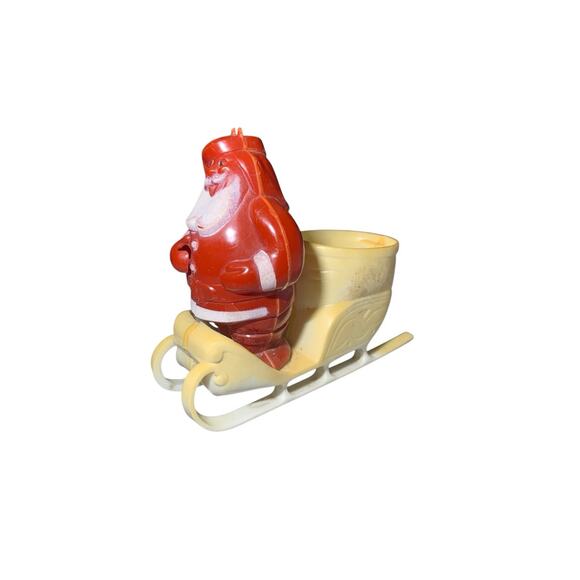Rosen | Holiday | Vintage 95s Rosbro Rosen Santa In White Sleigh Candy ...